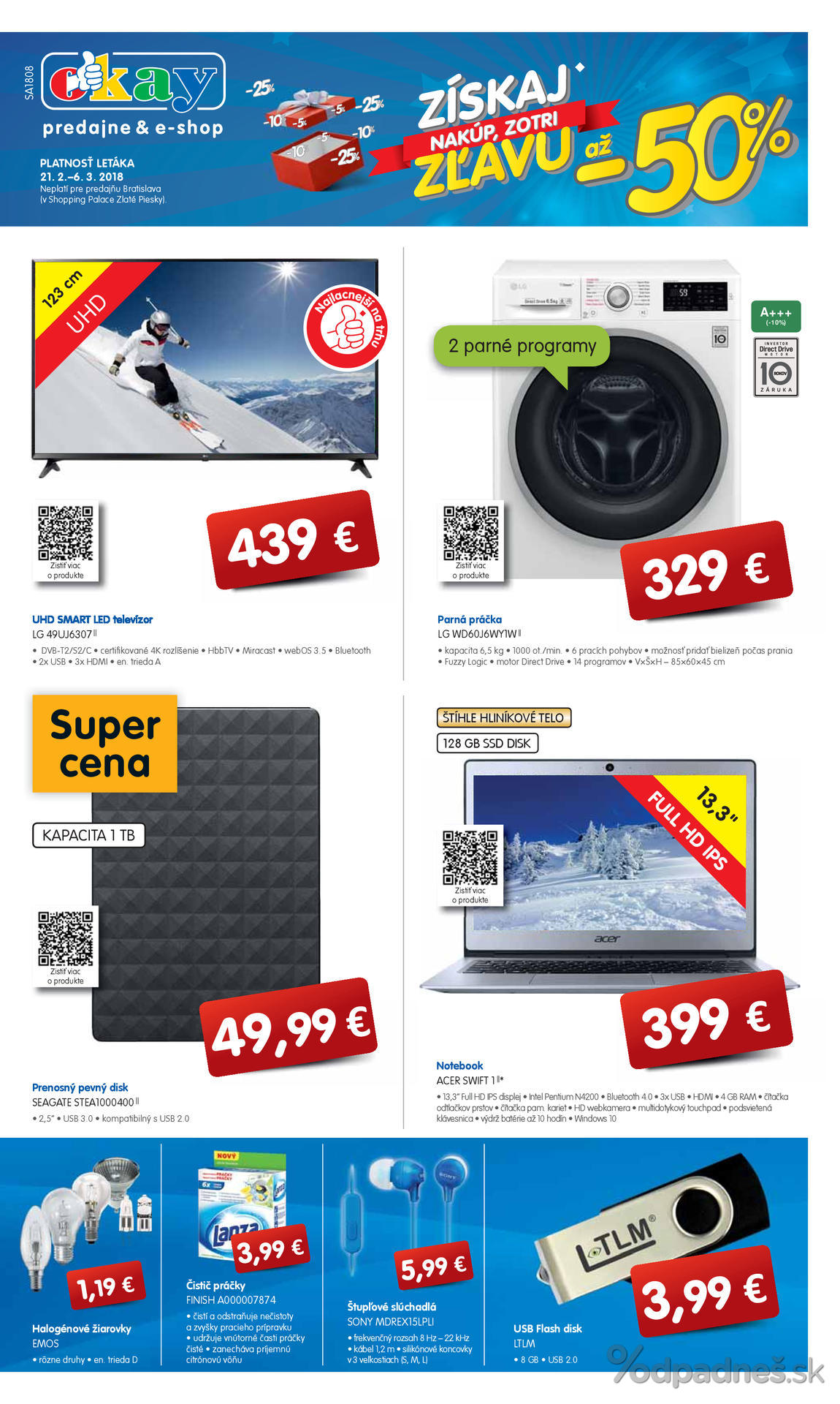 OKAY elektro leták platný do 6.3.2018 | Letákovo.sk