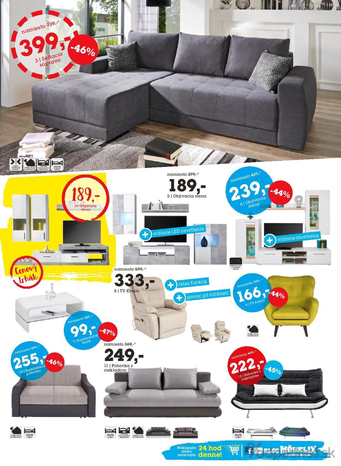 Mobelix leták platný do 28.9.2017 | Letákovo.sk