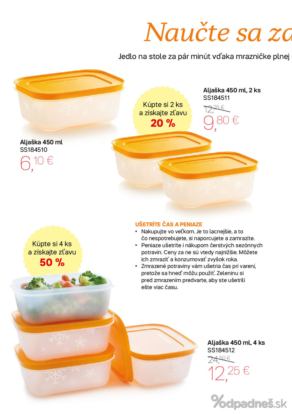 Tupperware leták platný do 2.12.2018 | Letákovo.sk